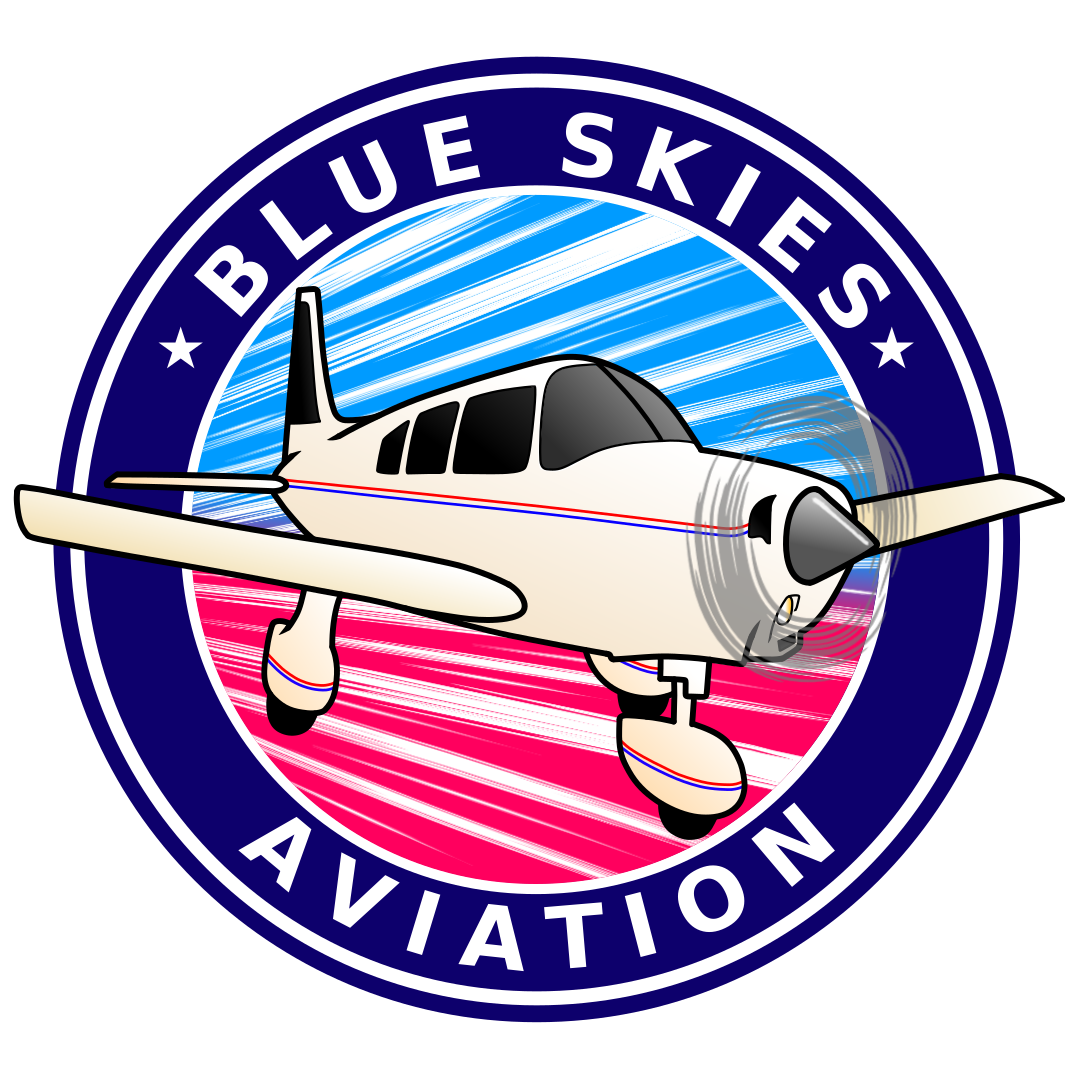 Blue Skies Logo Stickers | Blue Skies Aviation